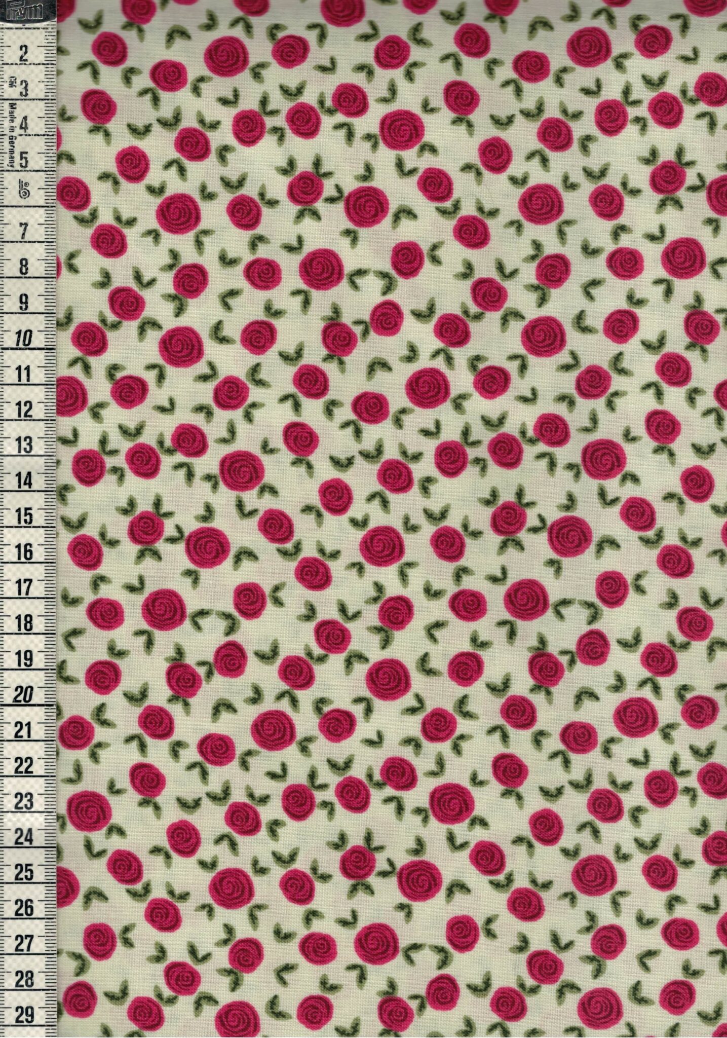 Tissu patchwork écru roses rouges – la Récré : l'art de créer